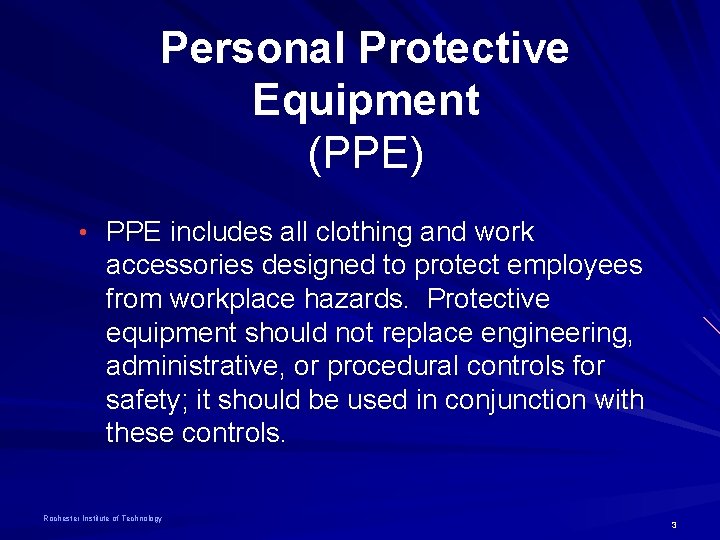 Personal Protective Equipment PPE 29 CFR 1910 Subpart