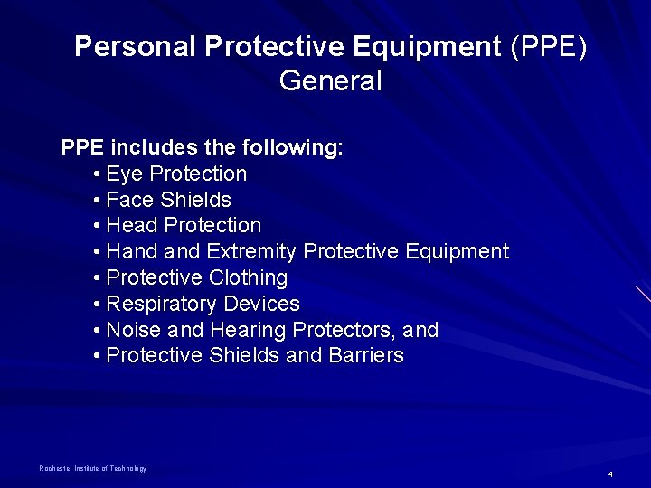 Personal Protective Equipment PPE 29 CFR 1910 Subpart