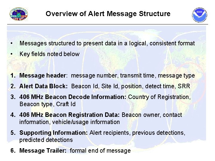 U S SARSAT RCC Message MANUAL Tom Griffin