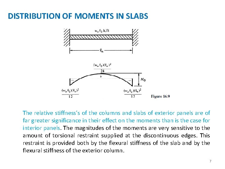DISTRIBUTION OF MOMENTS IN SLABS 3 DISTRIBUTION OF