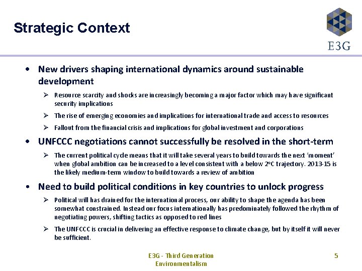 2C Global Scenarios Prepared for Department of Energy
