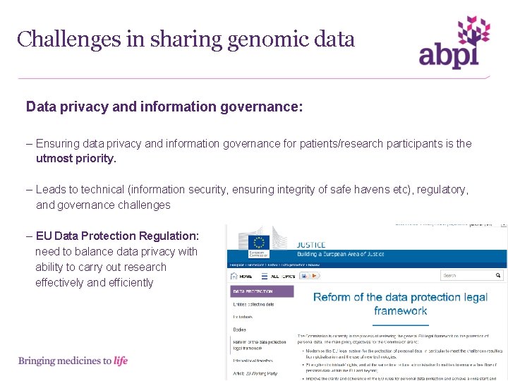 The opportunities and challenges of sharing genomics data