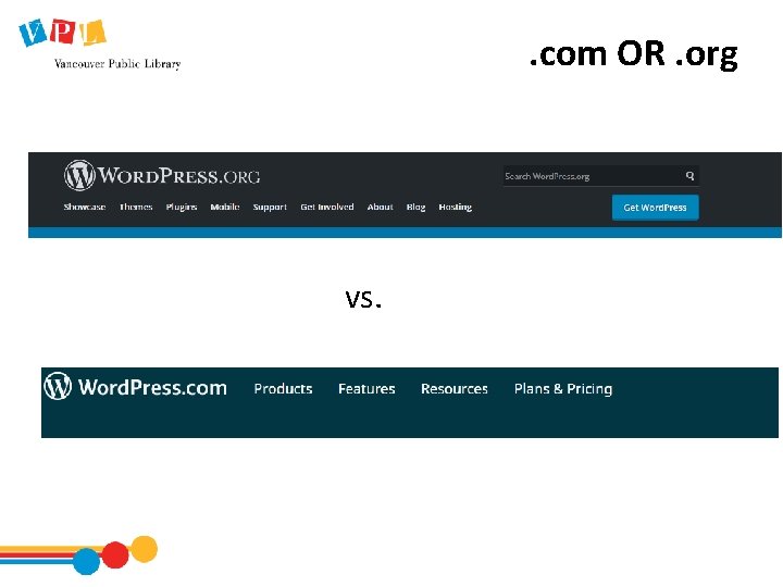 Creating a Website with Word Press Vancouver Public