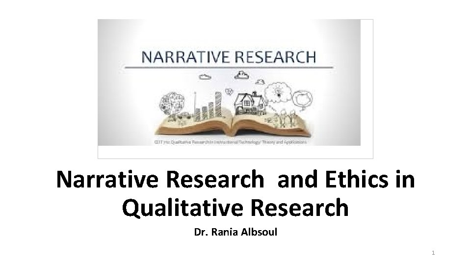 Narrative Research and Ethics in Qualitative Research Dr