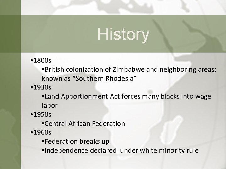 The Economy of Zimbabwe Past Present and Future