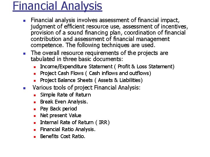 Project Feasibility Studies By Engr Dr Attaullah Shah