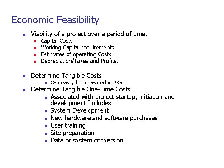 Project Feasibility Studies By Engr Dr Attaullah Shah