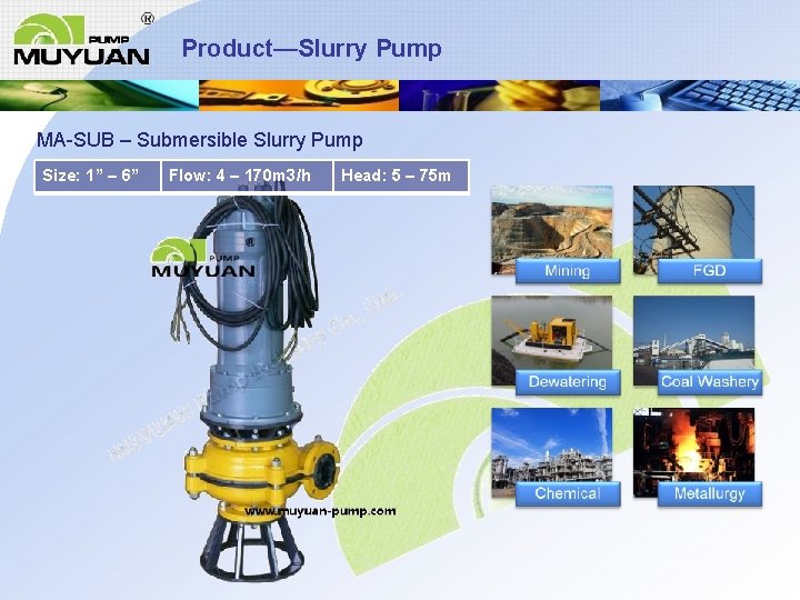 MUYUAN PUMP INDUSTRY CO LTD LOGO Brief Introduction