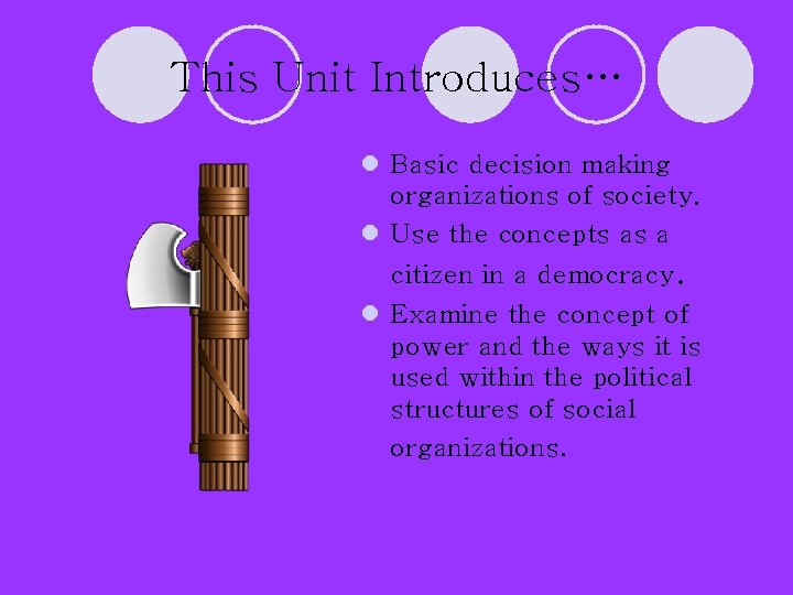 Social Studies Grade 10 Unit Overview Decision Making
