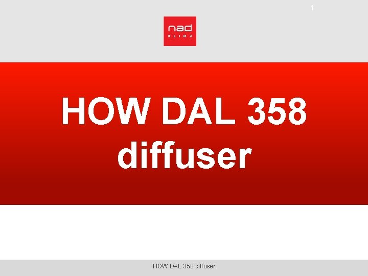 1 HOW DAL 358 diffuser HOW DAL 358