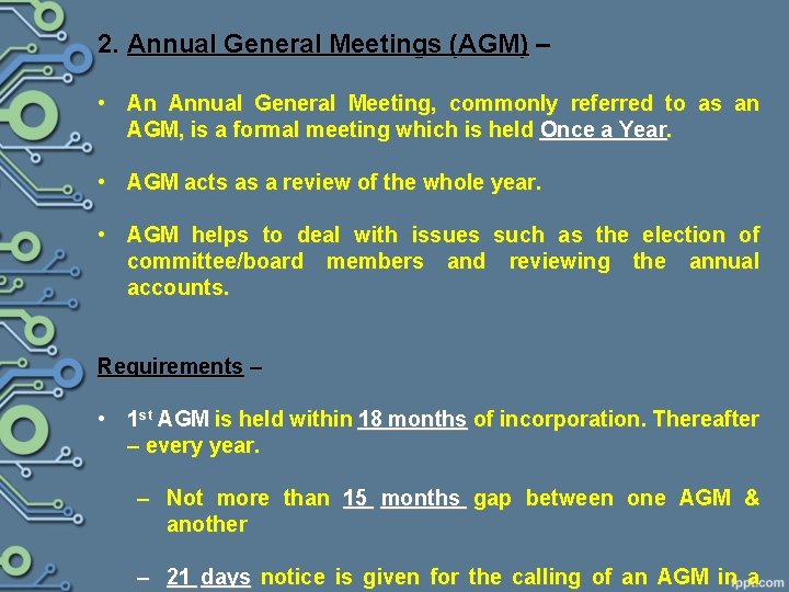 Meetings And Resolutions What is a Meeting A