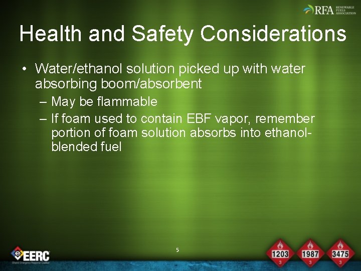 Module 6 Health and Safety Considerations for EthanolBlended