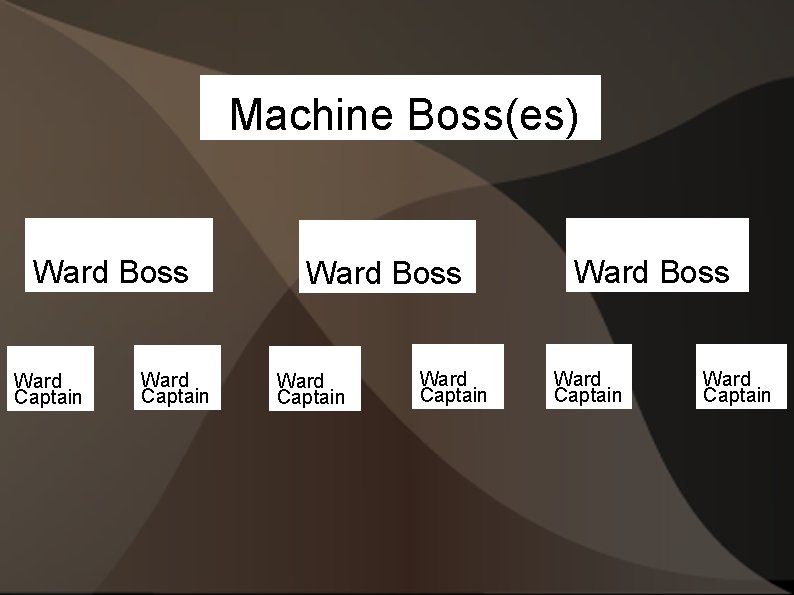 Political Bosses The True Power in 19 th