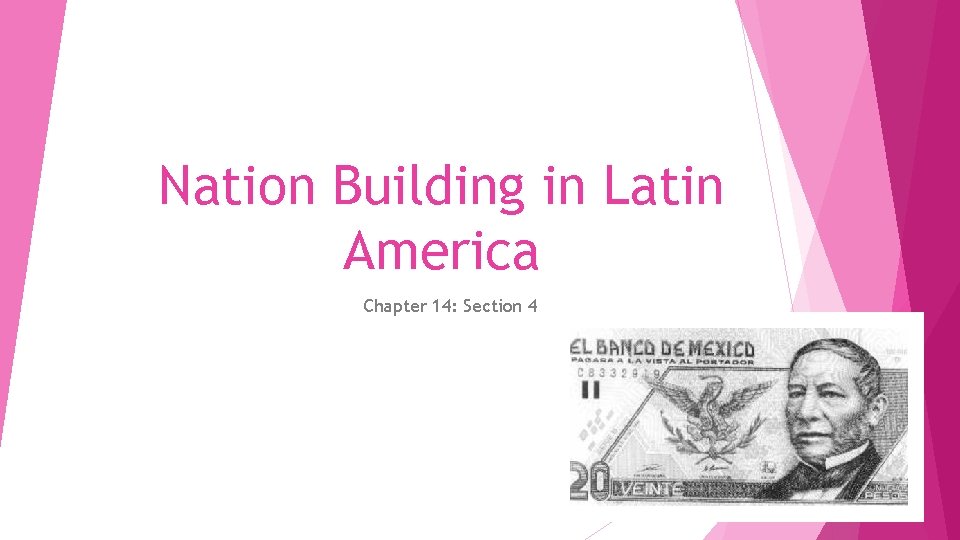 Nation Building in Latin America Chapter 14 Section