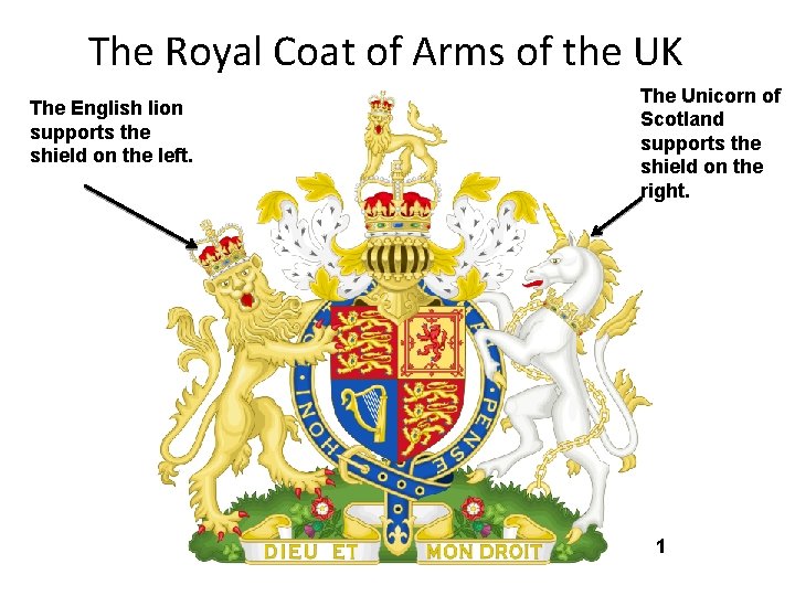 The Royal Coat of Arms of the UK