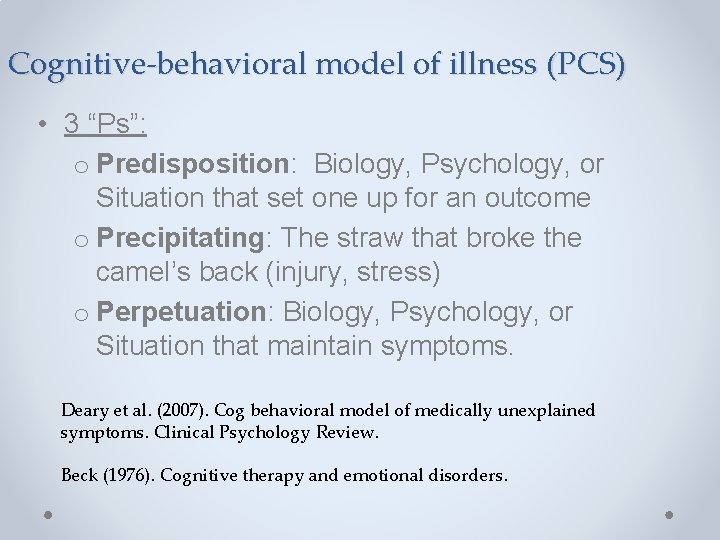 Mild Traumatic Brain Injury Symptomfocused Treatment of Persisting
