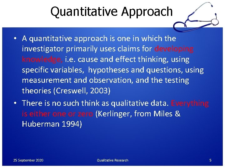 QUALITATIVE RESEARCH AN OVERVIEW Prof Ahmed Mandil Dr