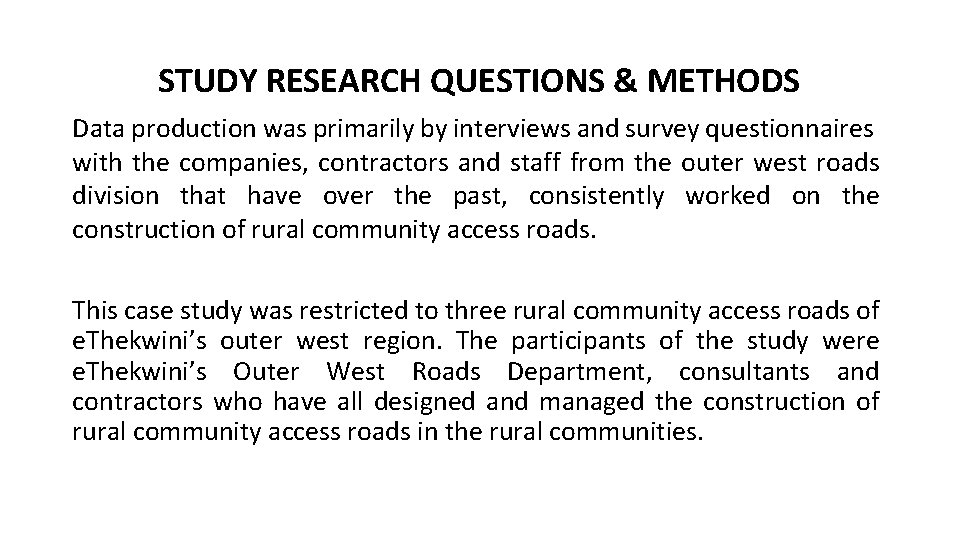 EXPLORING INDUSTRYS CONTRIBUTION TO THE LABOUR INTENSIVE CONSTRUCTION