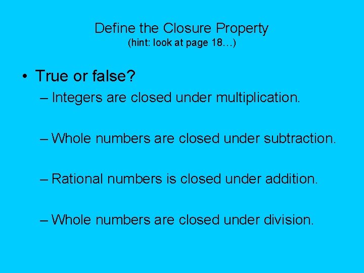Algebra 2 Unit 1 Number Theory Equations and