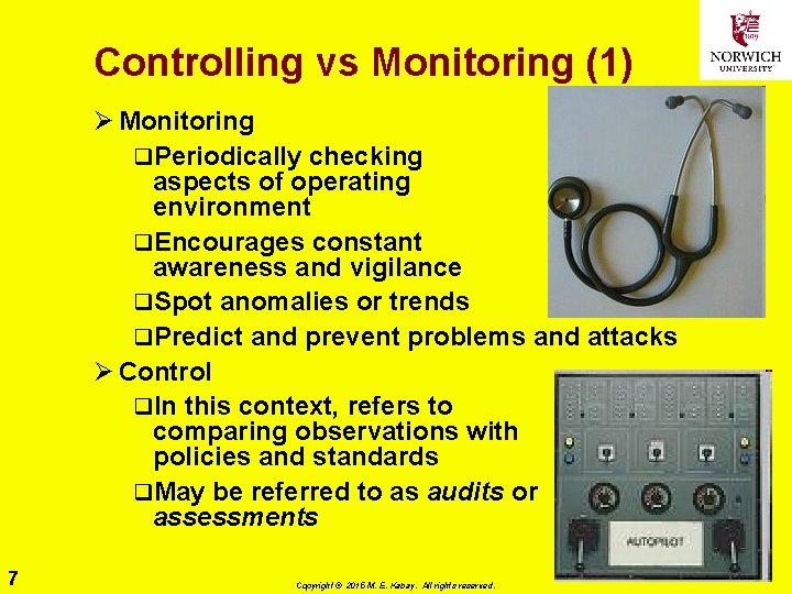 Monitoring Control Systems CSH 6 Chapter 53 Monitoring