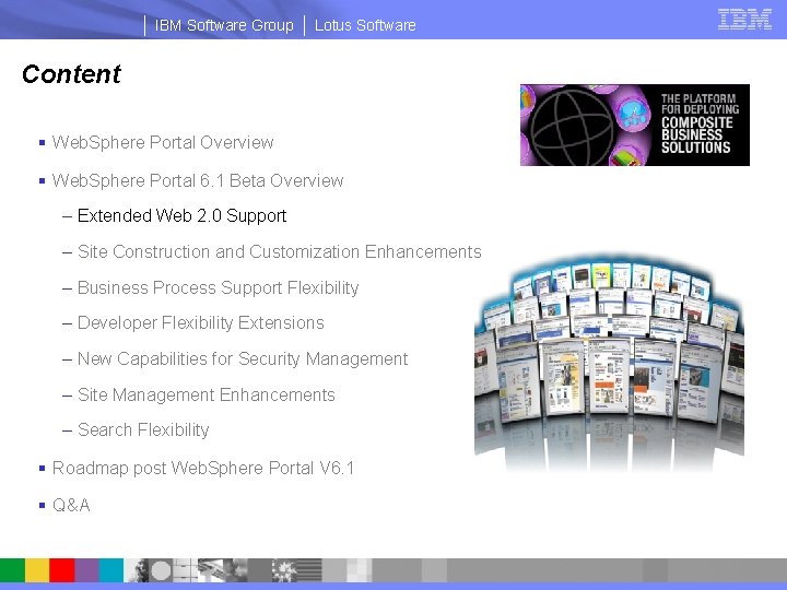 IBM Software Group Lotus Software IBM Web Sphere
