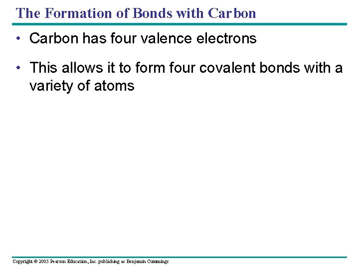 Chapter 4 Carbon and the Molecular Diversity of