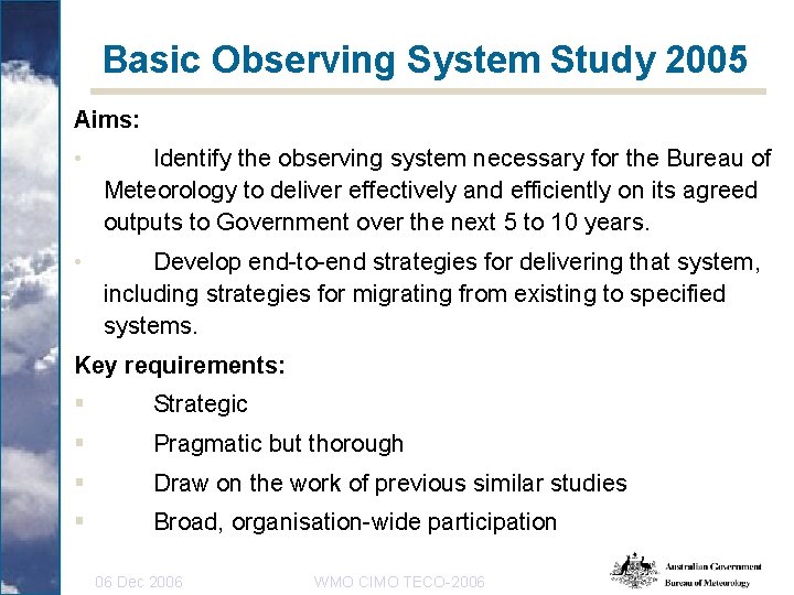 Australias Composite Observing System Identifying Future Directions Roger