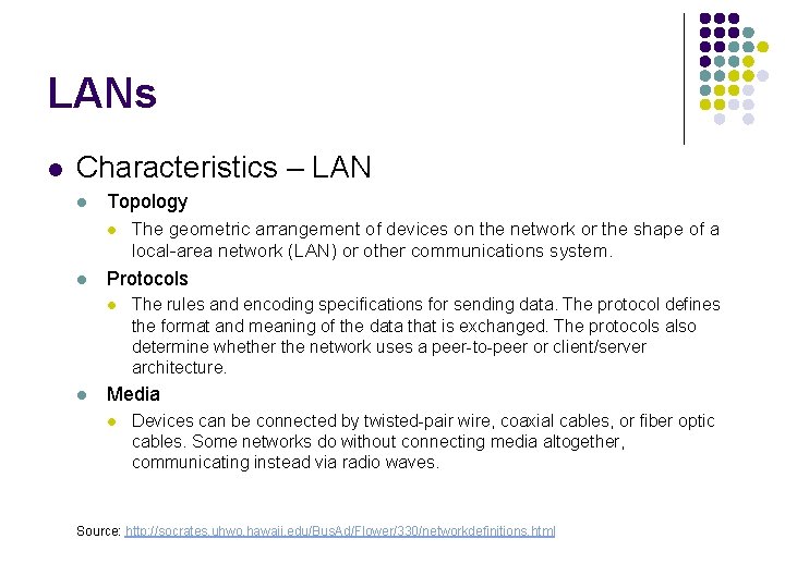 Basic Networking Hardware Agenda l l Basic LAN
