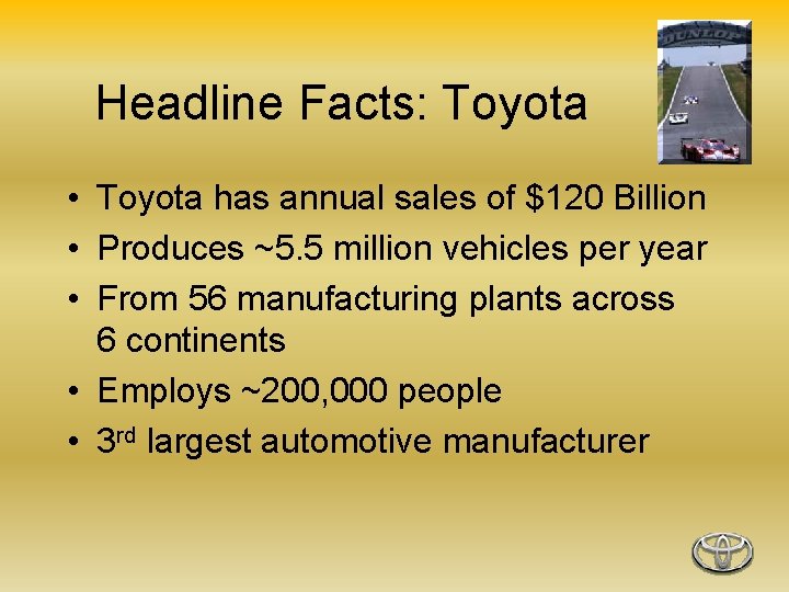 Poster Presentation Toyota Donald Lau Presentation by Lau