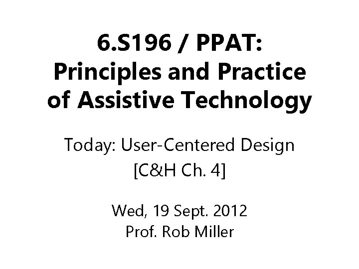 6 S 196 PPAT Principles and Practice of