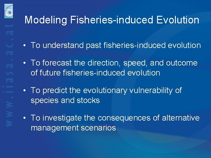 The Overlooked Evolutionary Dimension of Modern Fisheries Ulf