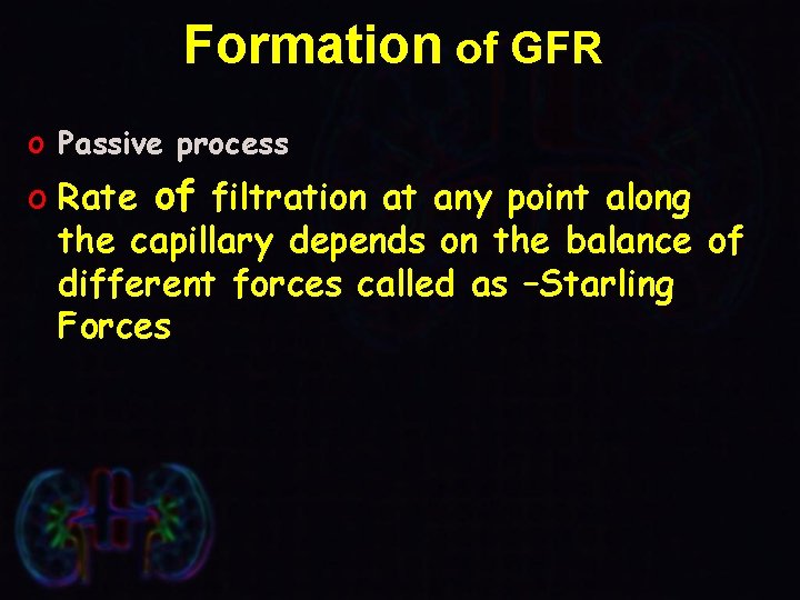 Formation of urine 1 Specific learning objectives Steps