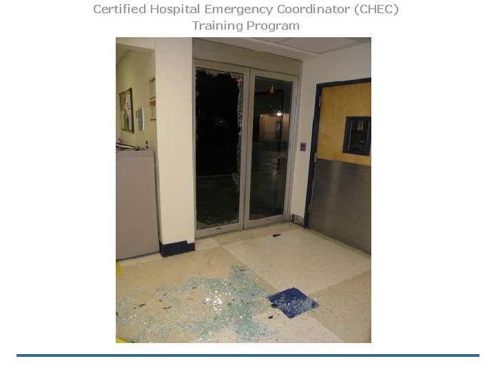 Certified Hospital Emergency Coordinator CHEC Training Program Hospital