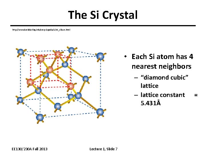 Lecture 1 OUTLINE Important Quantities Semiconductor Fundamentals General