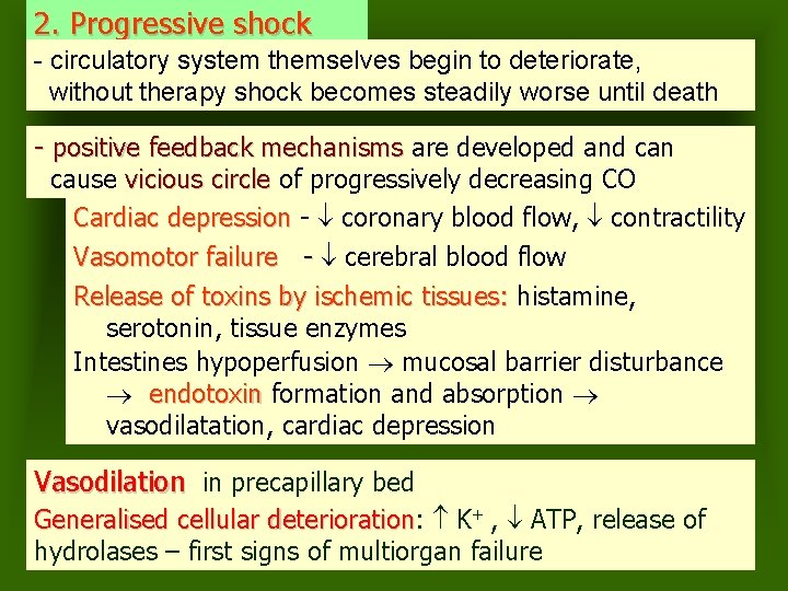 Pathophysiology of circulatory shock Prof MUDr Milo Tatr