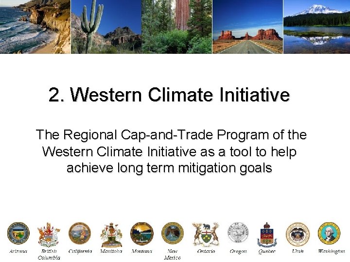 Western Climate Initiative Design Recommendations for the WCI