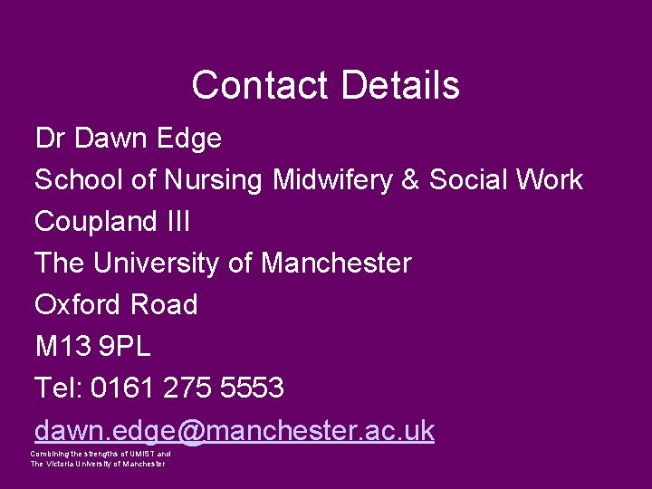 Perinatal Healthcare in Prisons Dawn Edge Mental Health