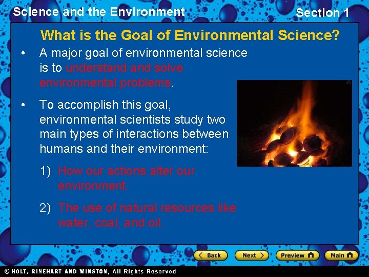 Science and the Environment Chapter 1 Science and