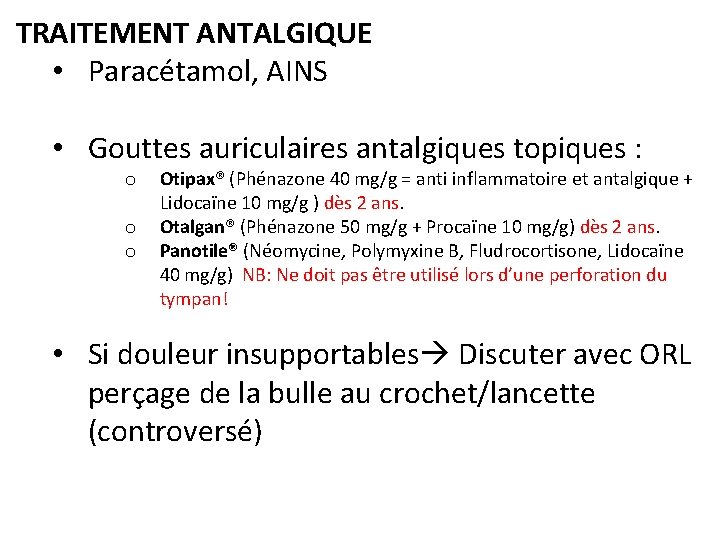 HRCAigle 2019 Dr Martinez MYRINGITE BULLEUSE Myringos tympan