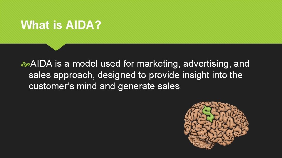 ADIA Maddie Peters What is AIDA AIDA is