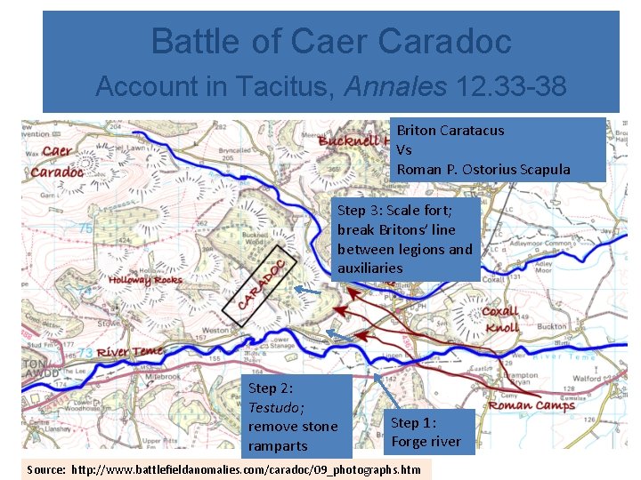 The Testudo and the battle of Caer Caradoc