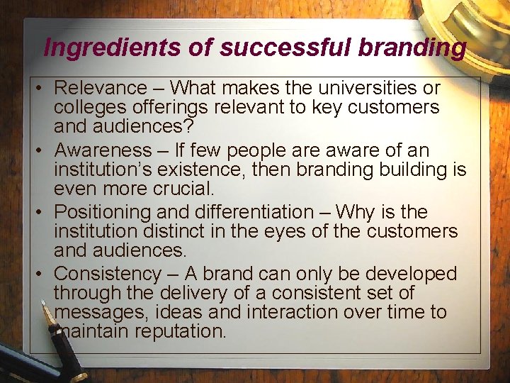 Global Branding and Its Relevance to Higher Education