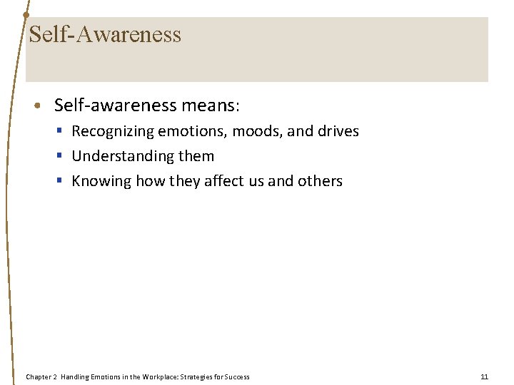 Chapter 2 Handling Emotions in the Workplace Strategies