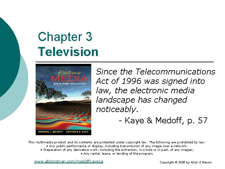 Chapter 3 Television Since the Telecommunications Act of