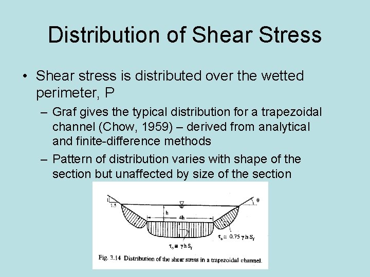 Fluvial Hydraulics CH3 Uniform Flow Stable Channels Shear