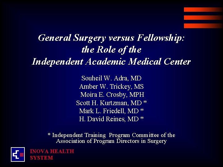 General Surgery versus Fellowship the Role of the