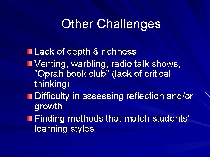Reflection in ServiceLearning Principles Practice Marshall Welch Ph