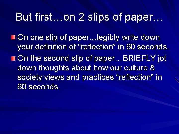 Reflection in ServiceLearning Principles Practice Marshall Welch Ph