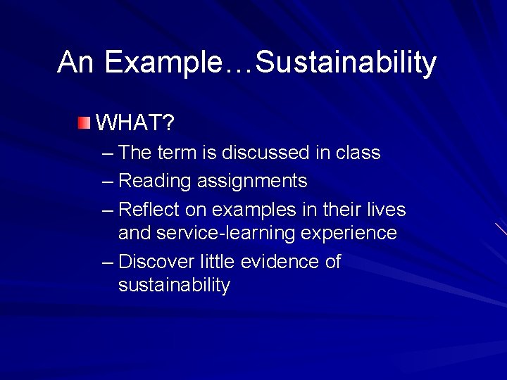 Reflection in ServiceLearning Principles Practice Marshall Welch Ph