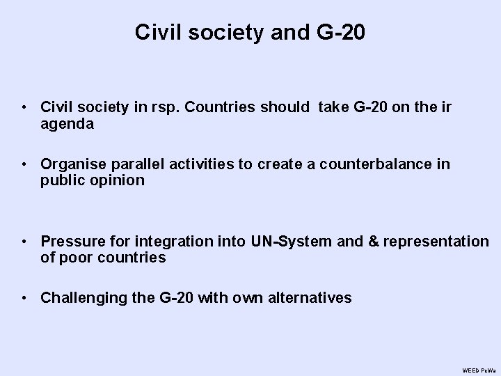 The G20 Structure Governance Mandate and Perspectives Seoul